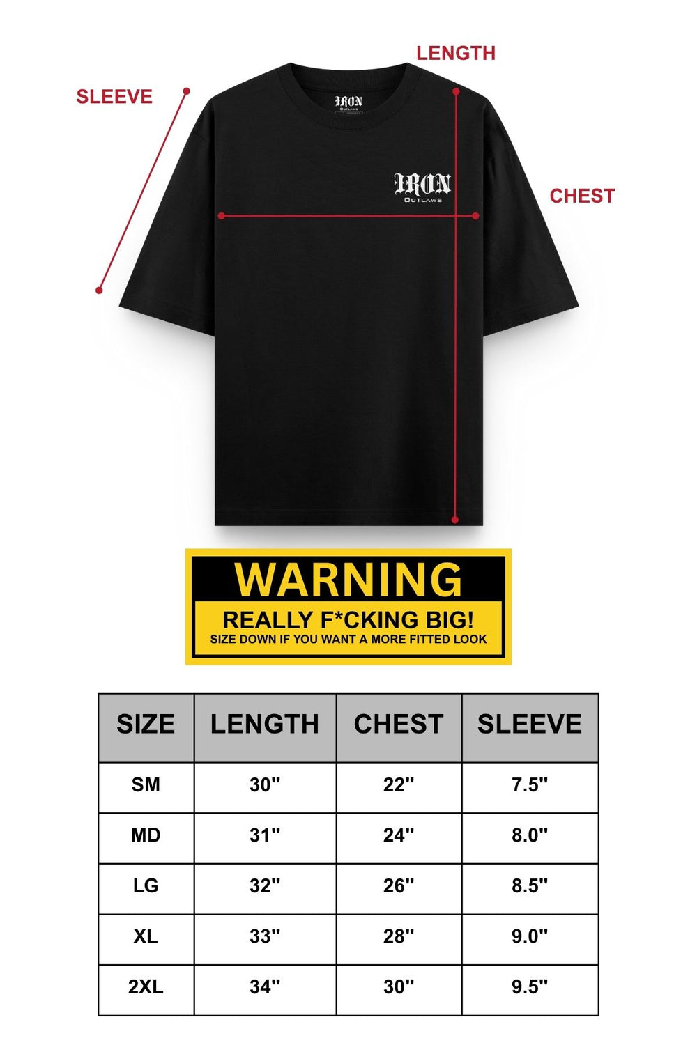 Iron Outlaws Oversized Tee